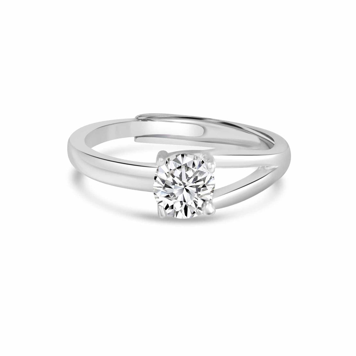 Hold Her Solitaire Sterling Silver Ring – Zarkan