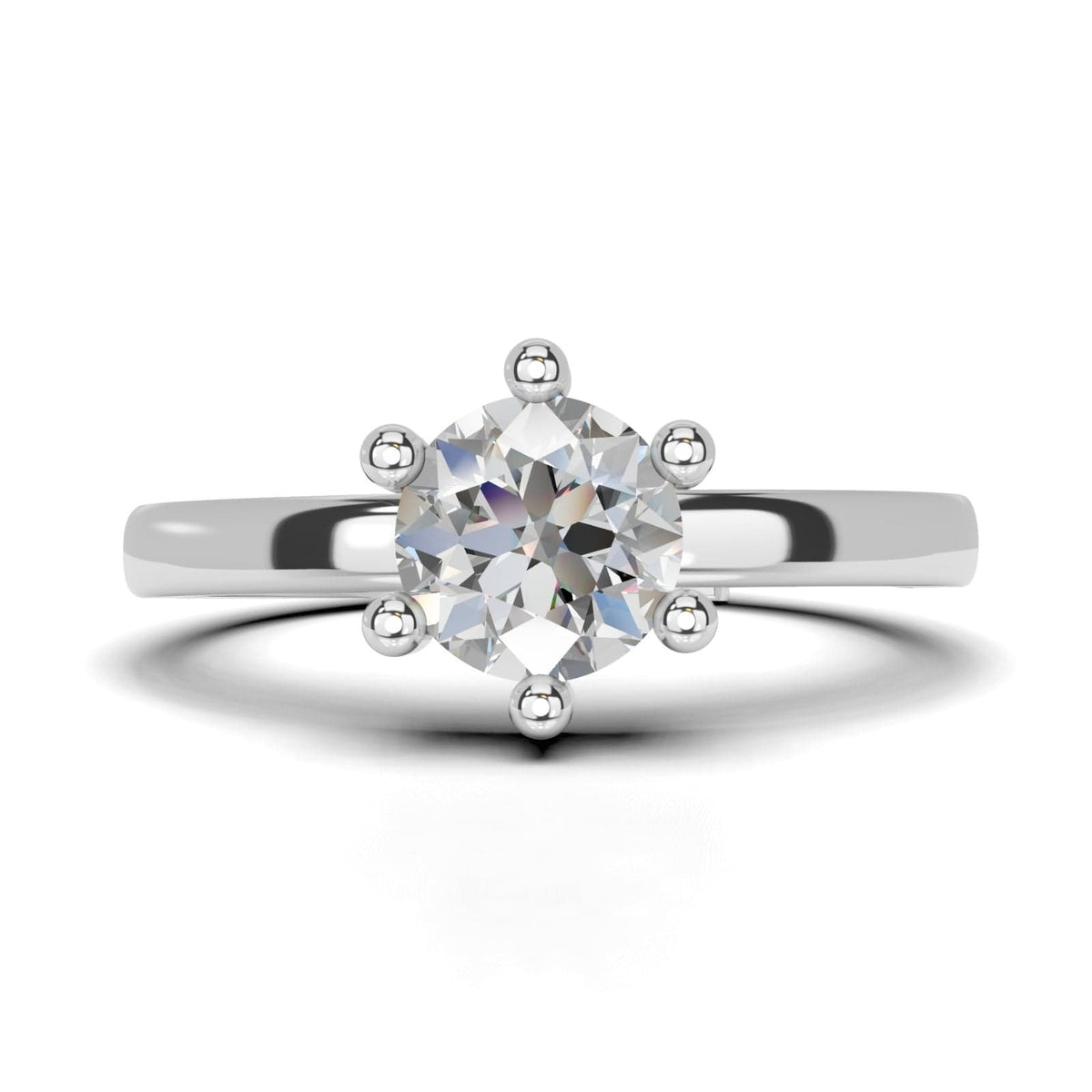 Moissanite Diamond Solitaire .8 Carat Premium 925 Silver Ring for wome ...