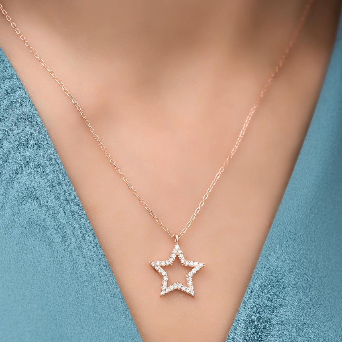 Hallmark Silver Twinkle Star Necklace – Zarkan