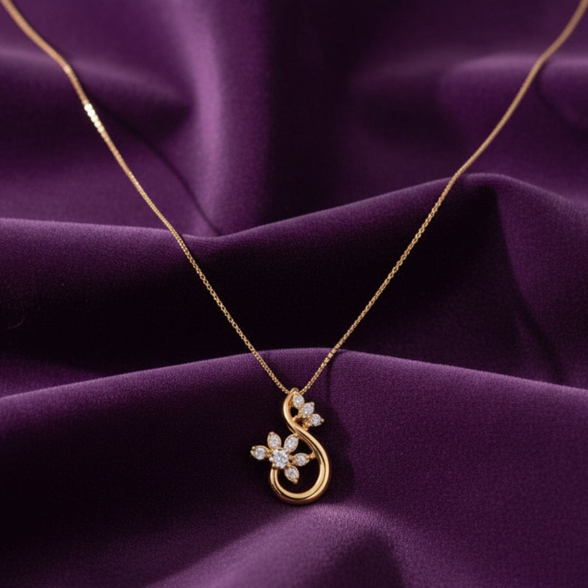 Hallmark Silver Swan Gold Plated Pendant – Zarkan