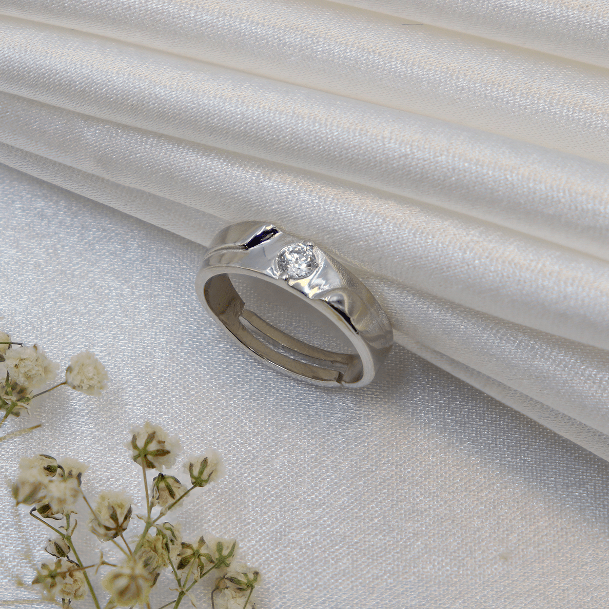 925 Silver Classic Solitaire Diamond Engagement Ring – Zarkan