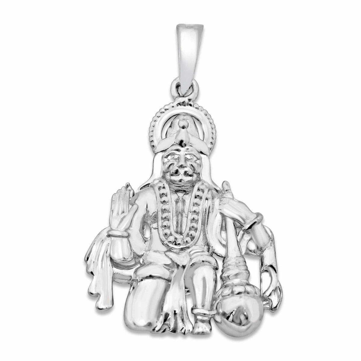 Zarkan 925 Silver Hanuman Ji Pendant