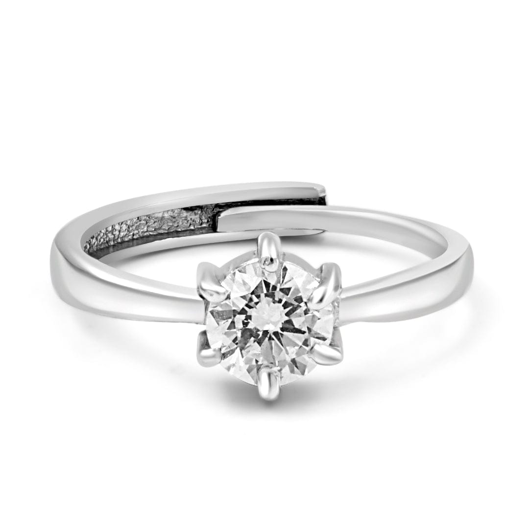 Zarkan Premium Solitaire 925 Silver Ring