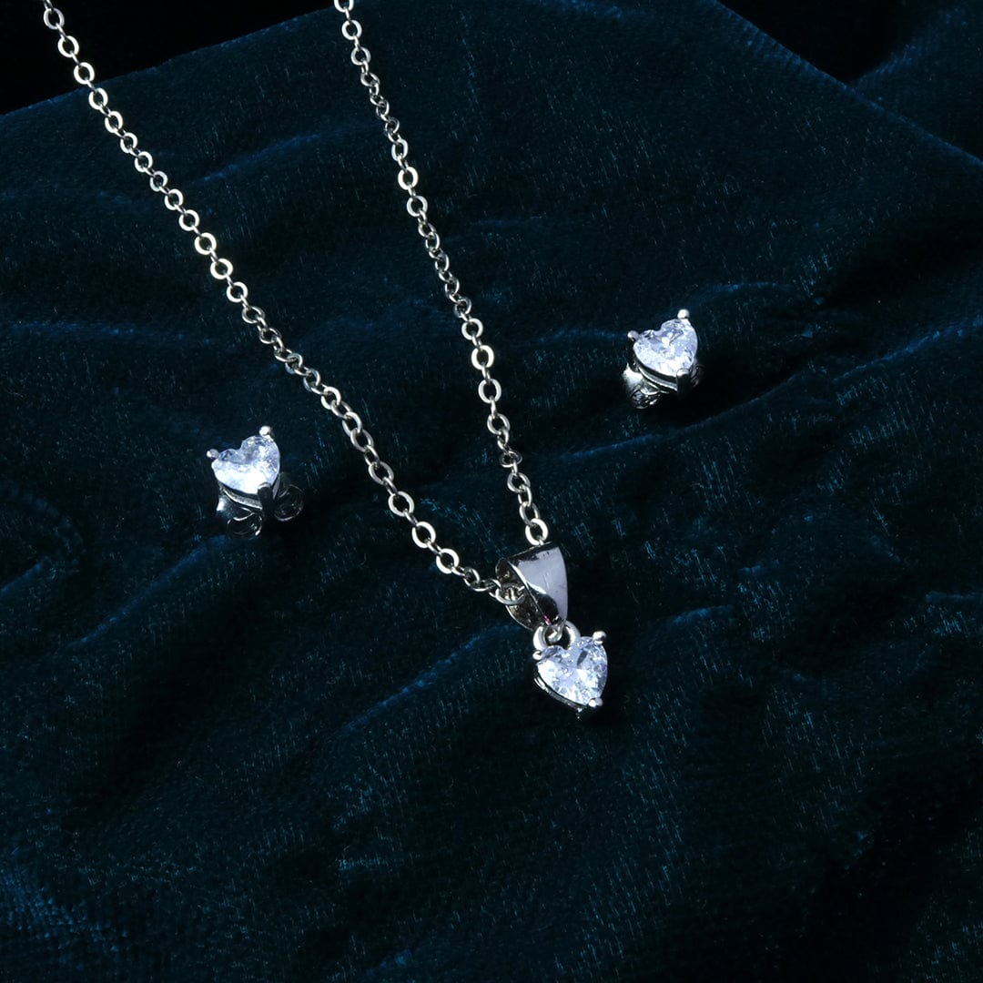 Zarkan The Shattered Heart Silver Jewelry Set