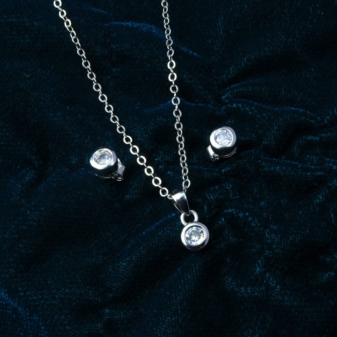 Zarkan The Ravishing Round Silver Jewelry Set